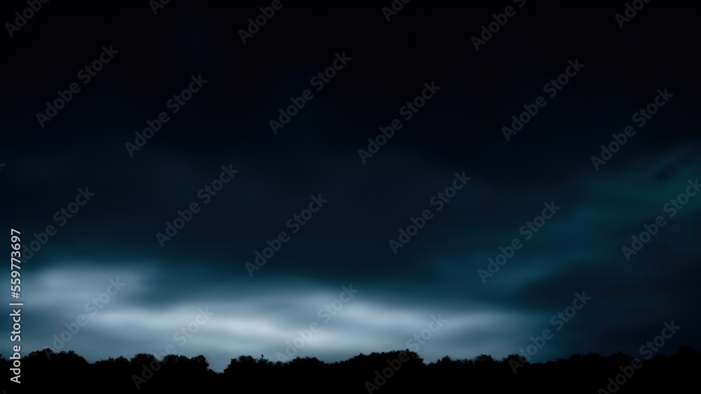 Night sky with clouds. Dark dramatic sky background with space for ...