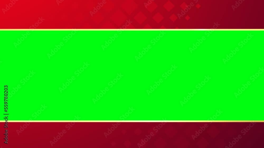 Green Screen Red Border Frame Animation, Empty green chroma key board ...