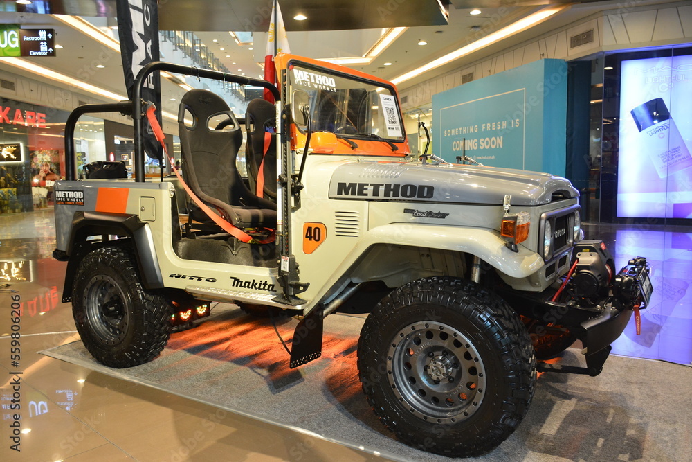Toyota land cruiser at Concept one offroad rigs display in Quezon City ...