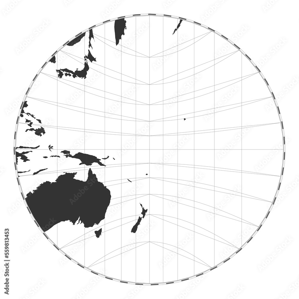 Longitude map of the world degrees