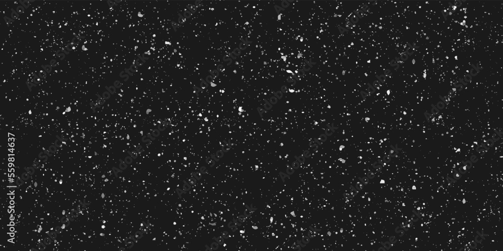 Vetor do Stock: Real falling snow on a black background for use as a ...
