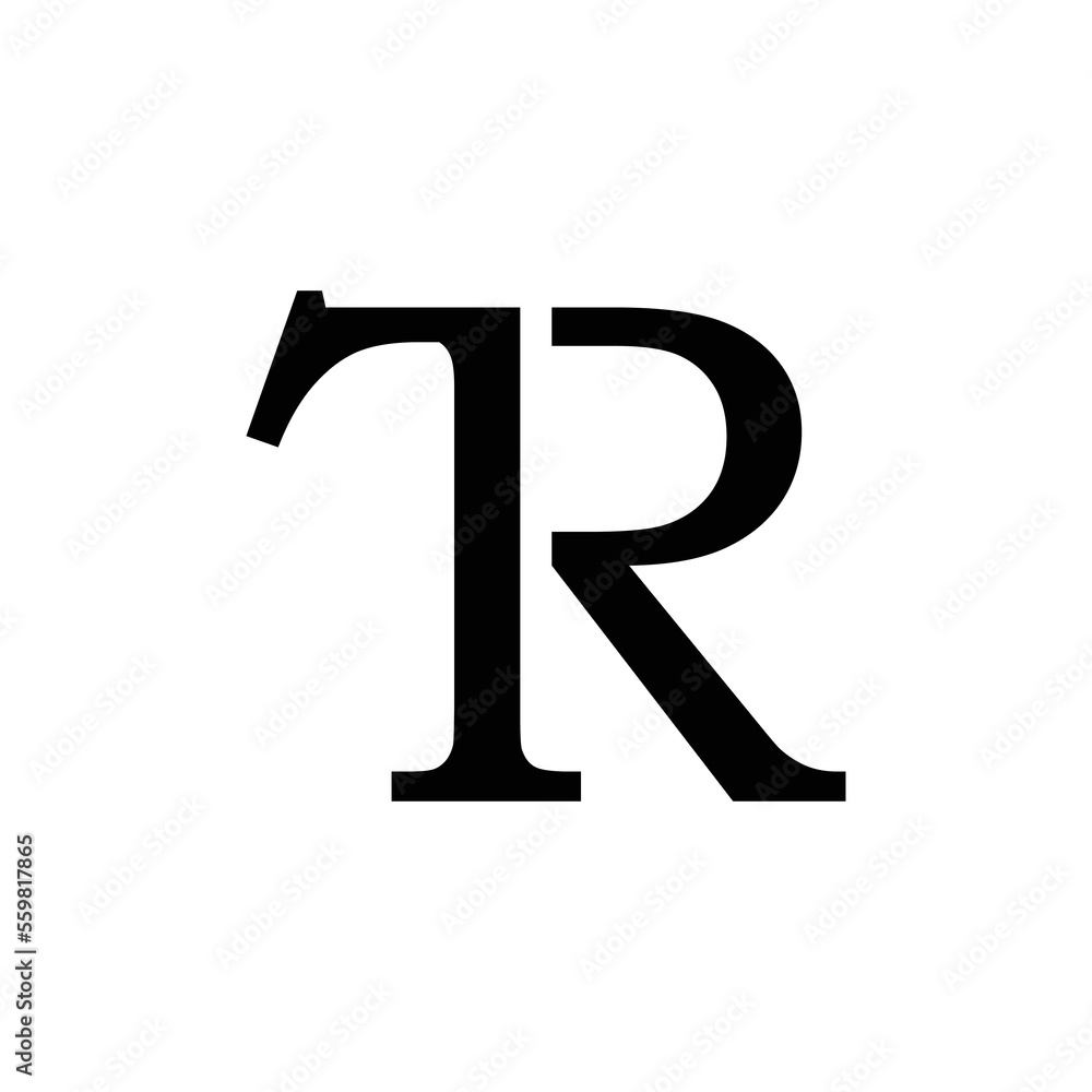 letter tr logo design vector idea Stock Vector | Adobe Stock
