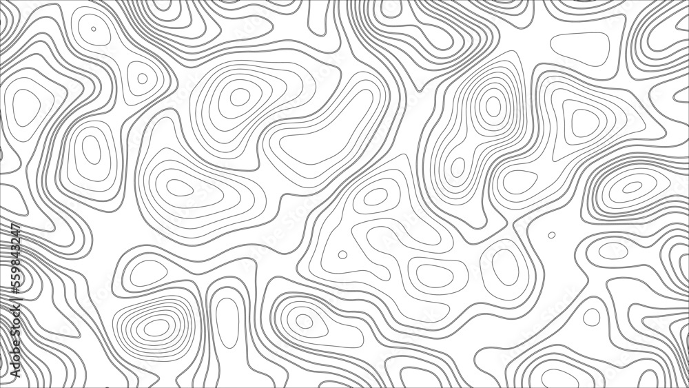 Topographic map. Geographic mountain relief. Abstract white topography ...