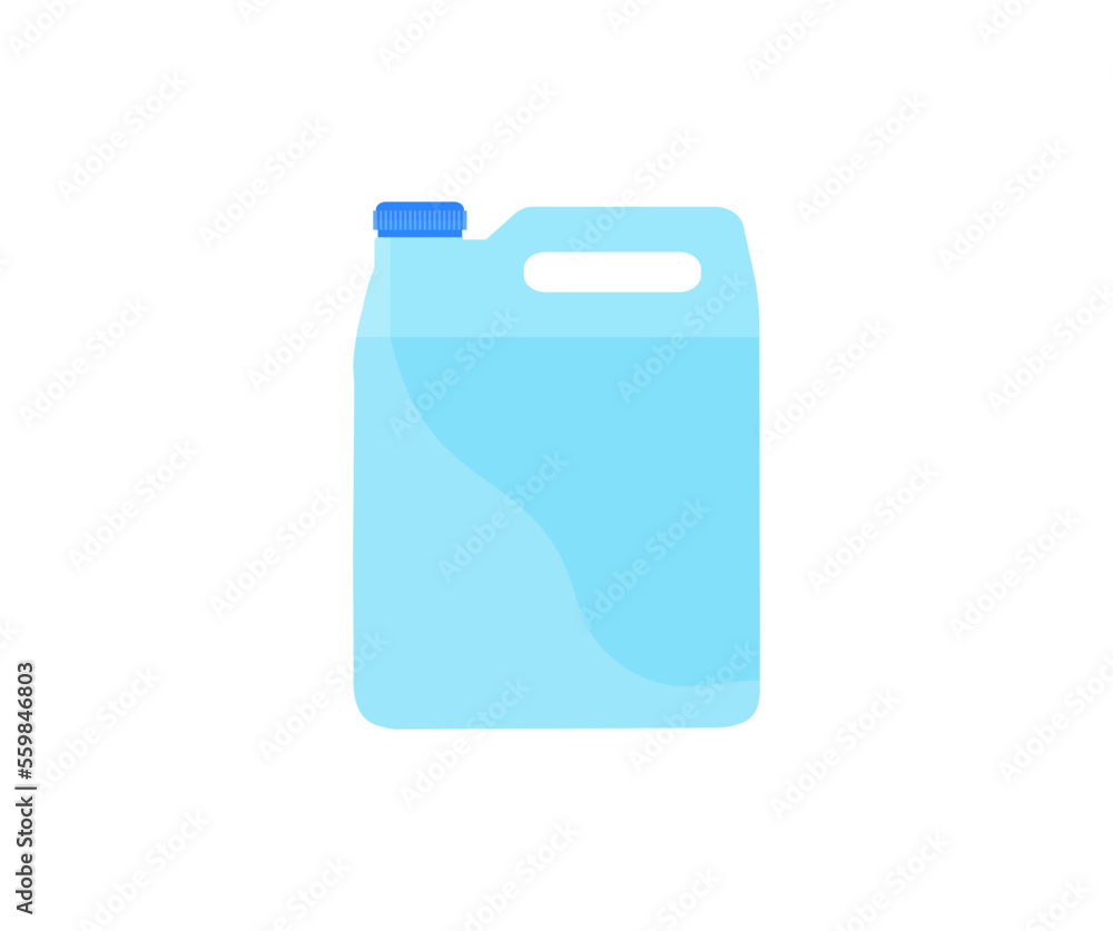 Silhouette gallon plastic bottle of drinking water logo design. Five ...