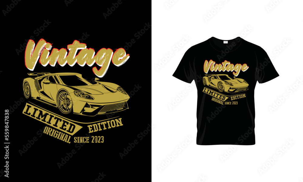 Vintage Limited Edition Original Since 2023 Vector T-Shirt design ...