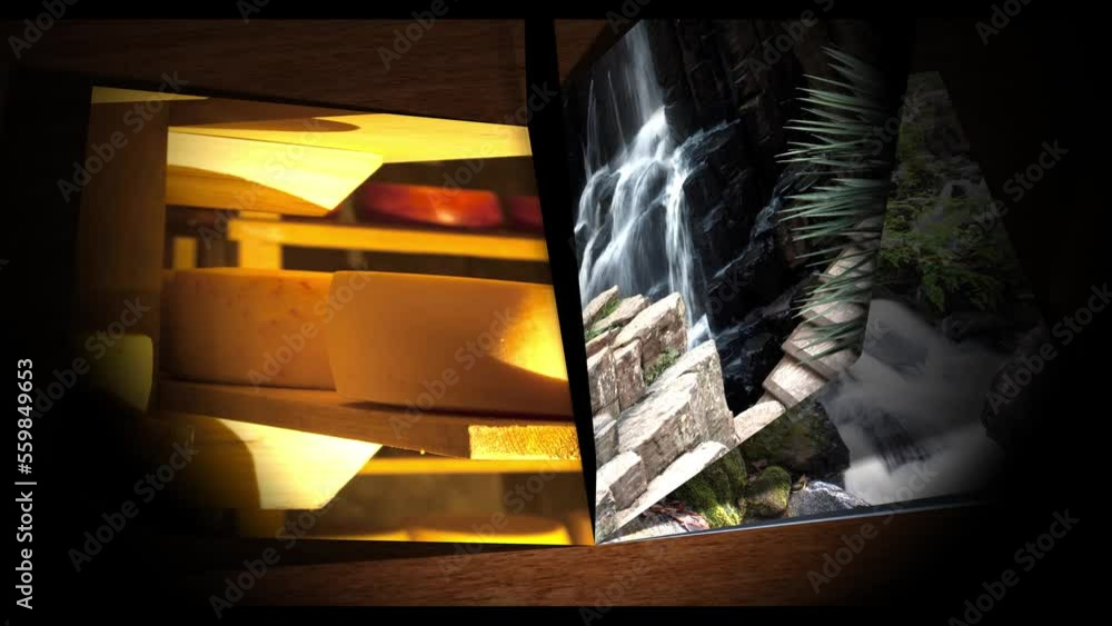 Magazine flip Mexican animation loop of tickets, activities to enjoy in ...