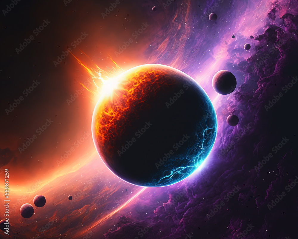 Stunning Galaxy background (ai generated) Stock Illustration | Adobe Stock