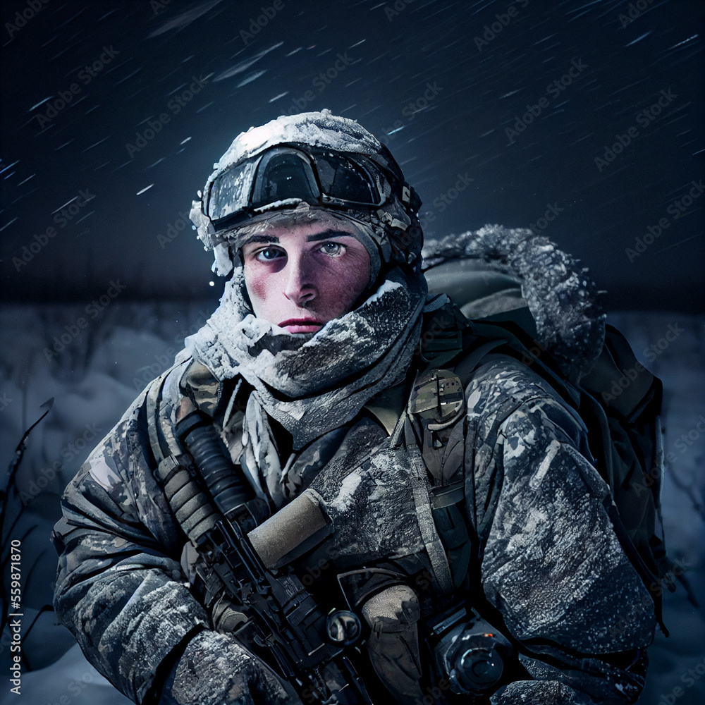 Ukrainian soldier Stock Illustration | Adobe Stock