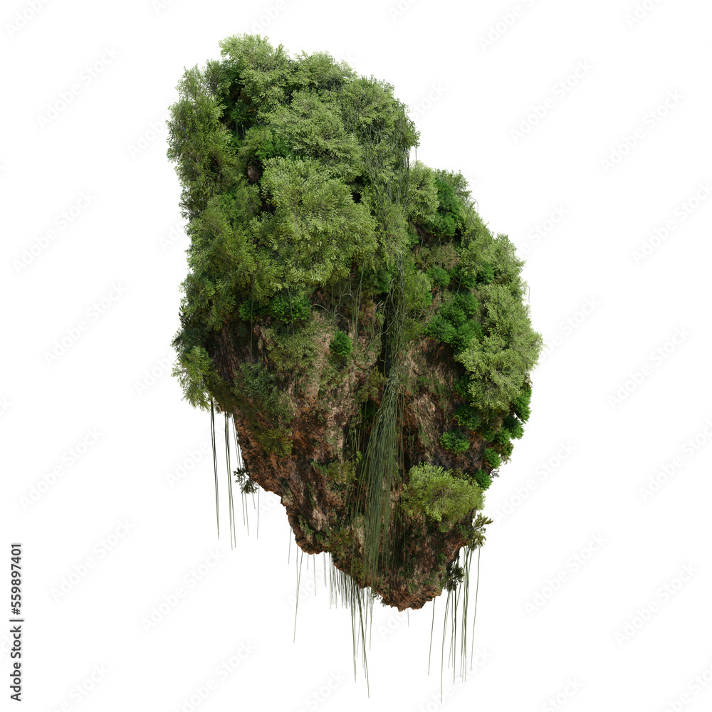 Avatar The Flying Island of the Pandora planet Stock Illustration ...