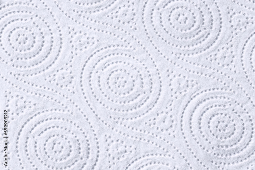 Detail close-up of recyclable paper napkins. Texture of an absorbent ...