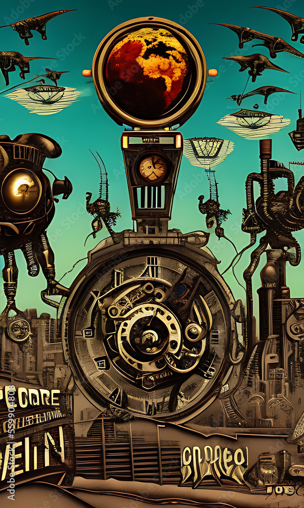 : Generative AI, weirdcore based vivid impact images depicting ...