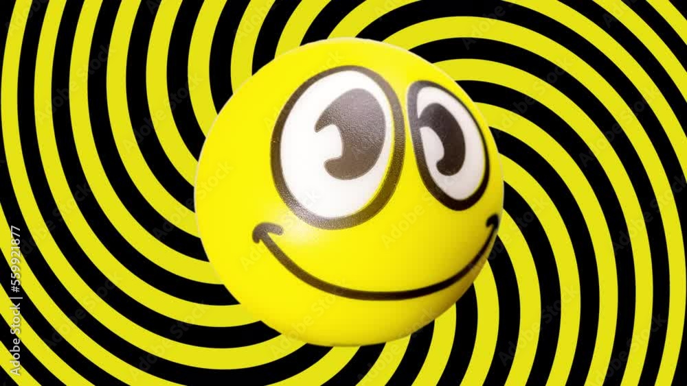 Smiley emoji face turning Stock Video | Adobe Stock