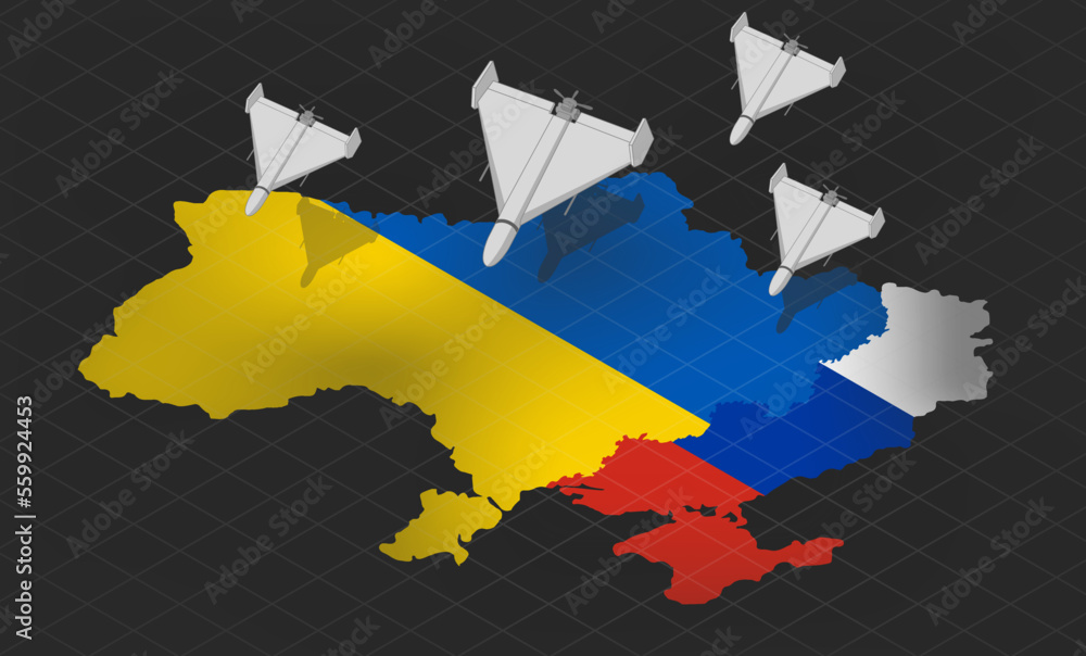 UAVs geranium-2 of the Russian army attack the Ukrainian infrastructure ...