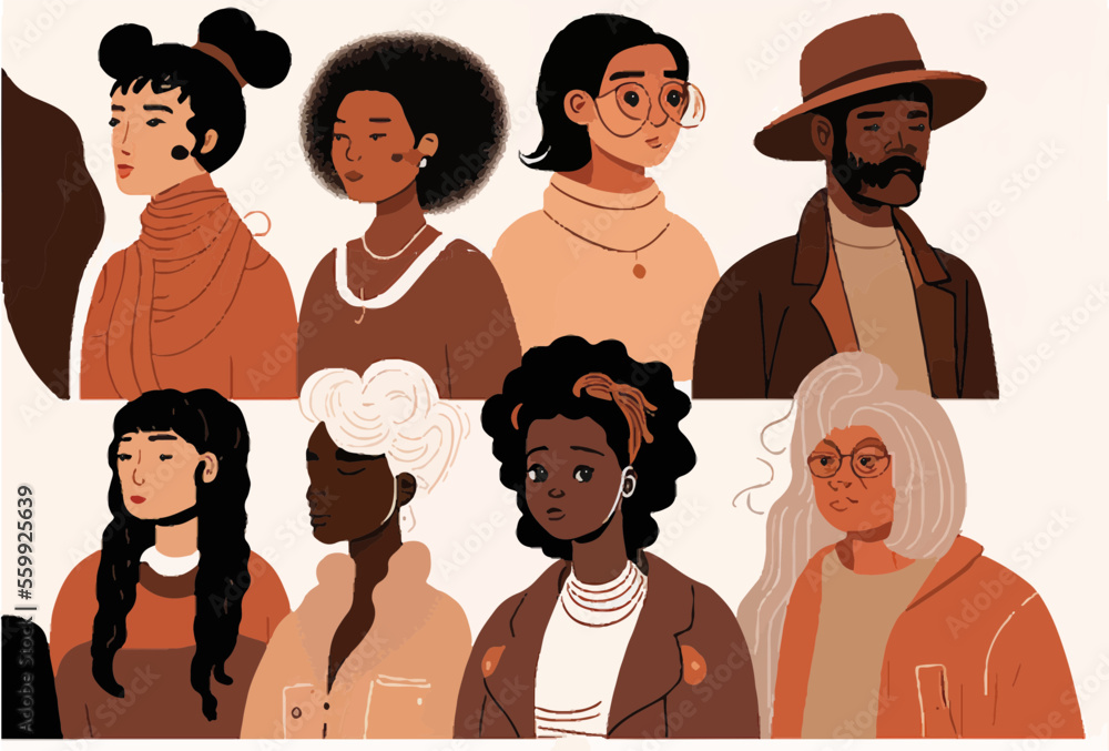 body , skin types, ages, abilities, diversity, local, regional ...