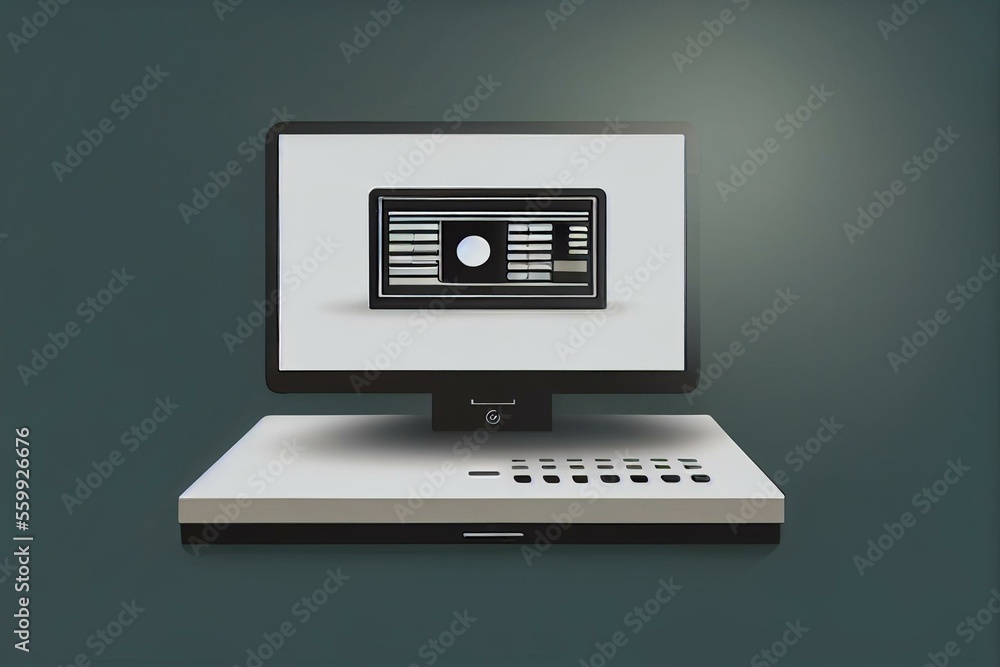 Laptop Computer and Mobile Phone Mockup. Digital devices screen ...