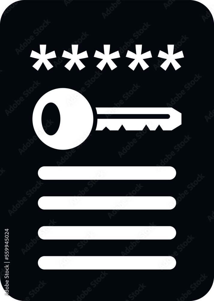 Lock password icon simple vector. Data cipher. Code security Stock Vector | Adobe Stock