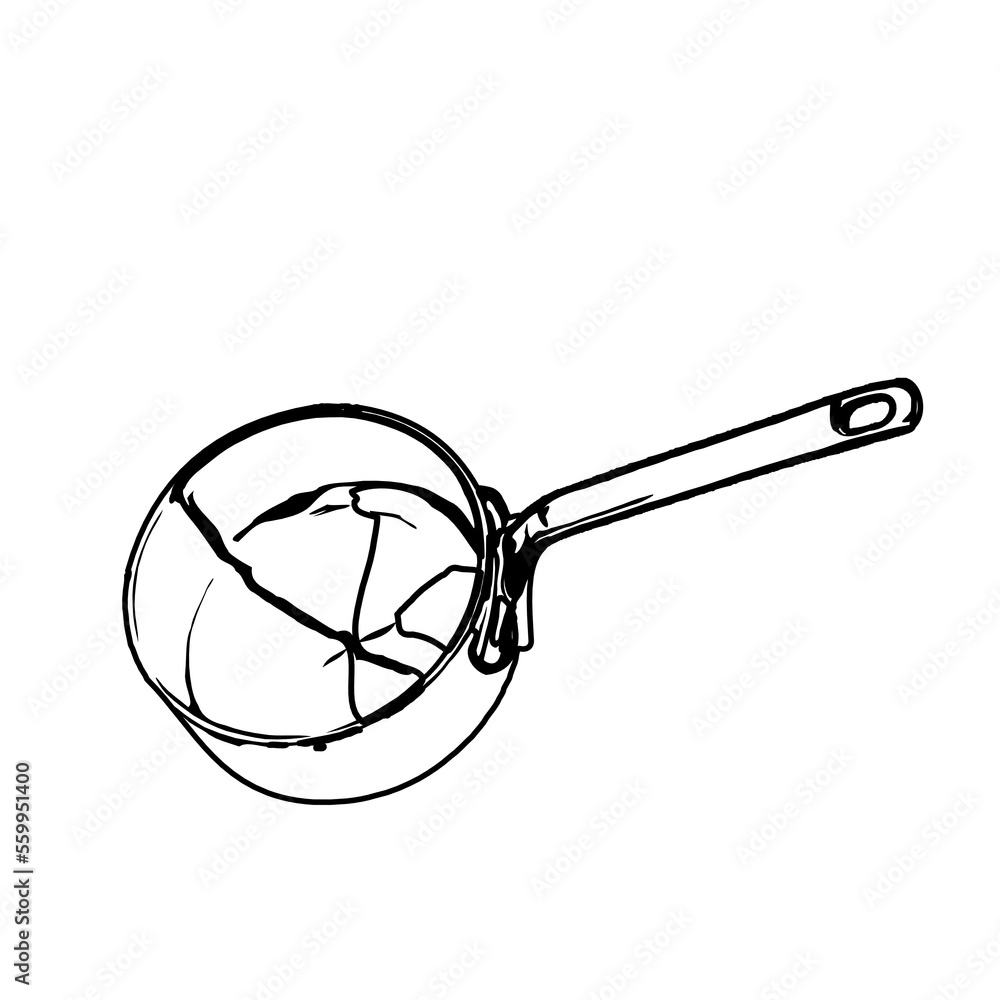 lineart drawing of household tools with transparent background for ...