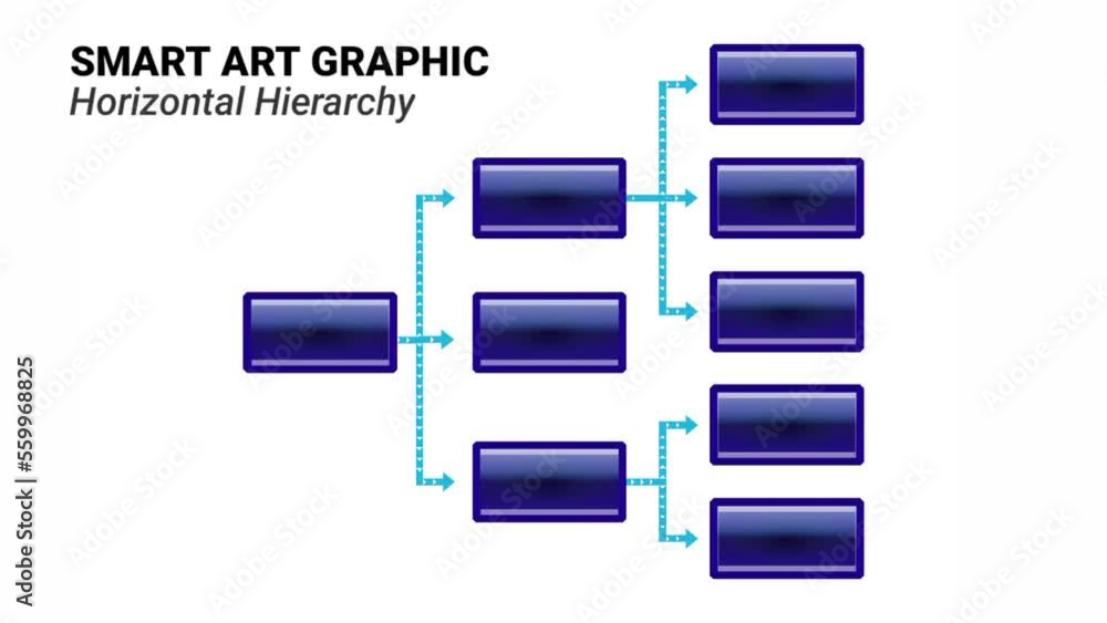 Smart Art Graphic. Used to show hierarchical relationships progressing ...