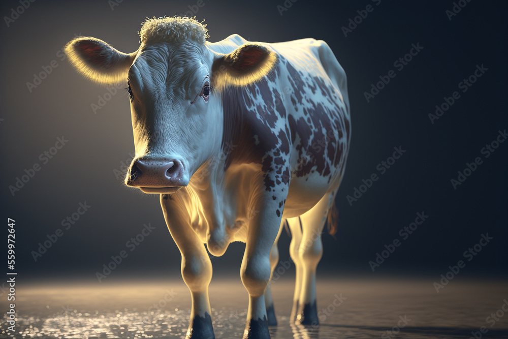 Cow, Generative AI Stock Illustration | Adobe Stock