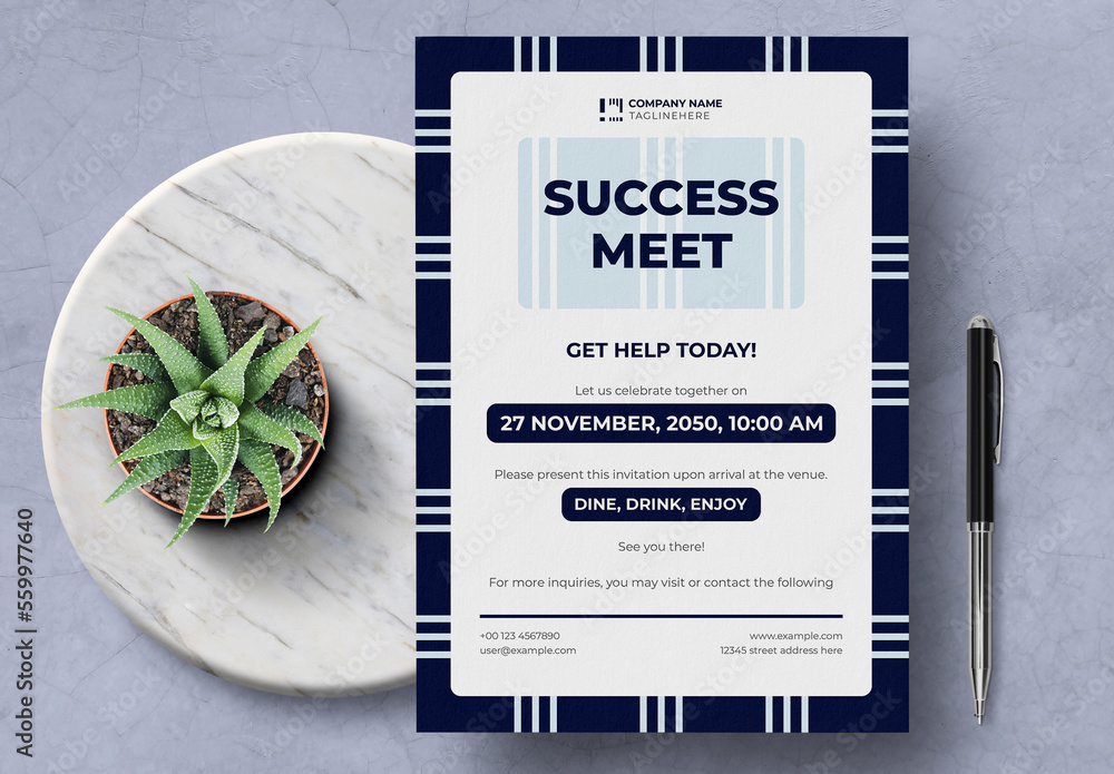 Invitation Card Design Template Stock Template | Adobe Stock
