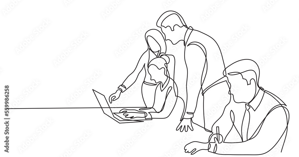 team members working on work project in office space - PNG image with ...