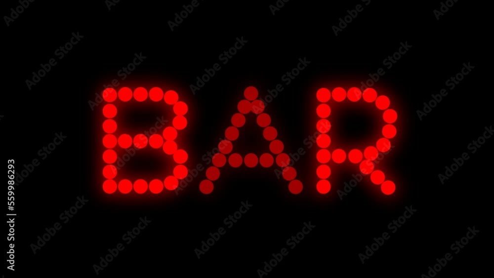 BAR LED Display Board, BAR Light Emitting Diode Display Board,Beverages ...