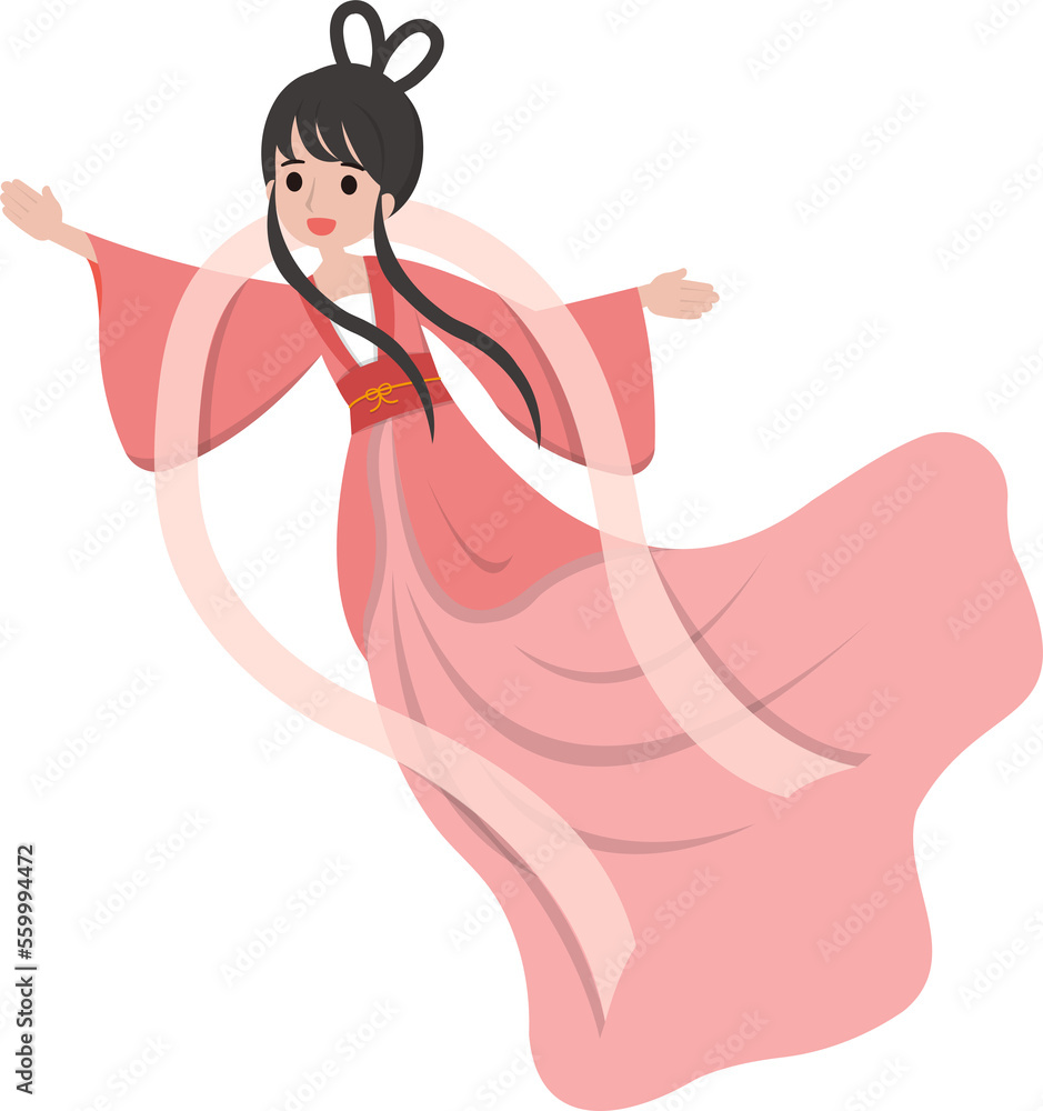 Mid-autumn festival of Chang'e cartoon character, comic character ...