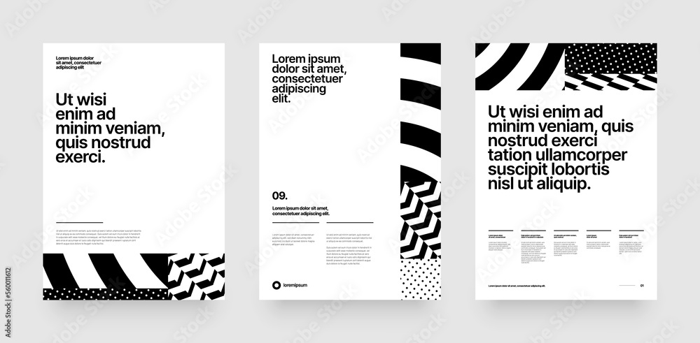 Simple vector layout template for events, companies or any business ...