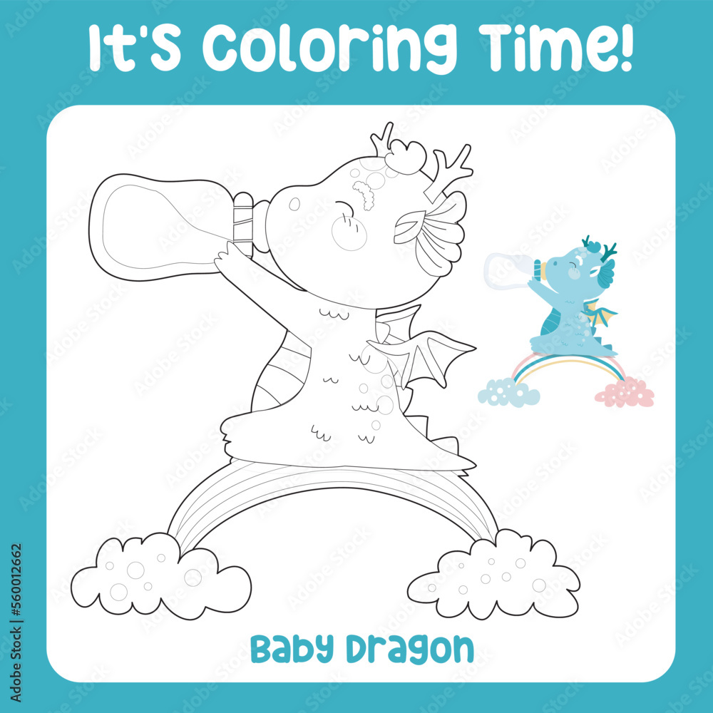 Printable coloring worksheet. Educational sheet for children. Coloring ...