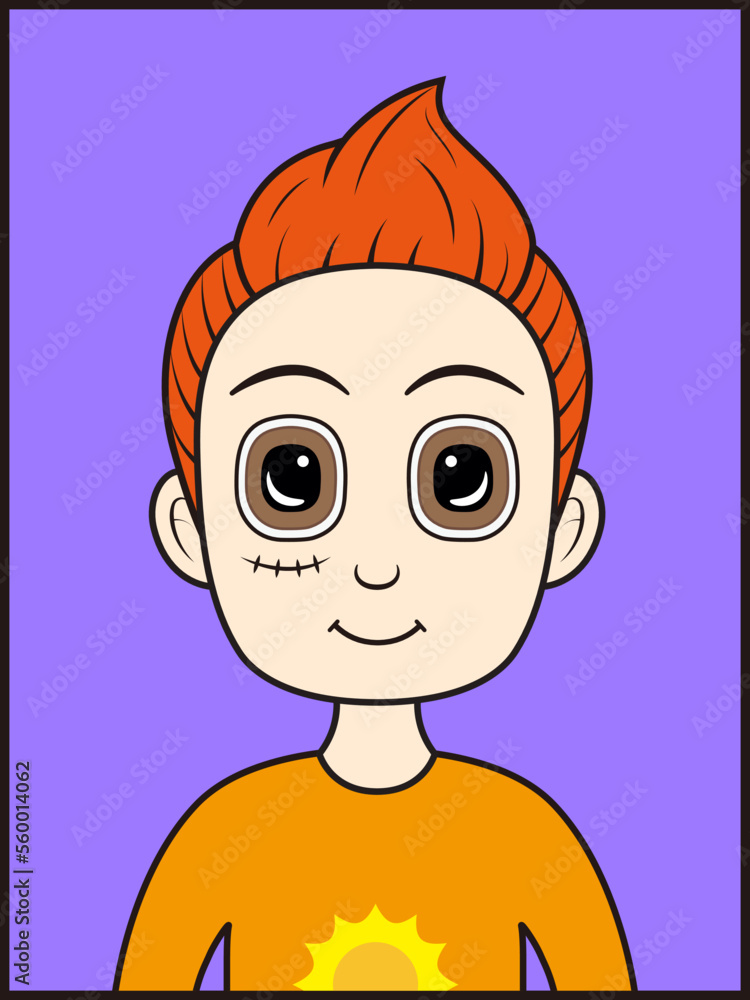 Vector cartoon illustration of chubby characters Stock Vector | Adobe Stock