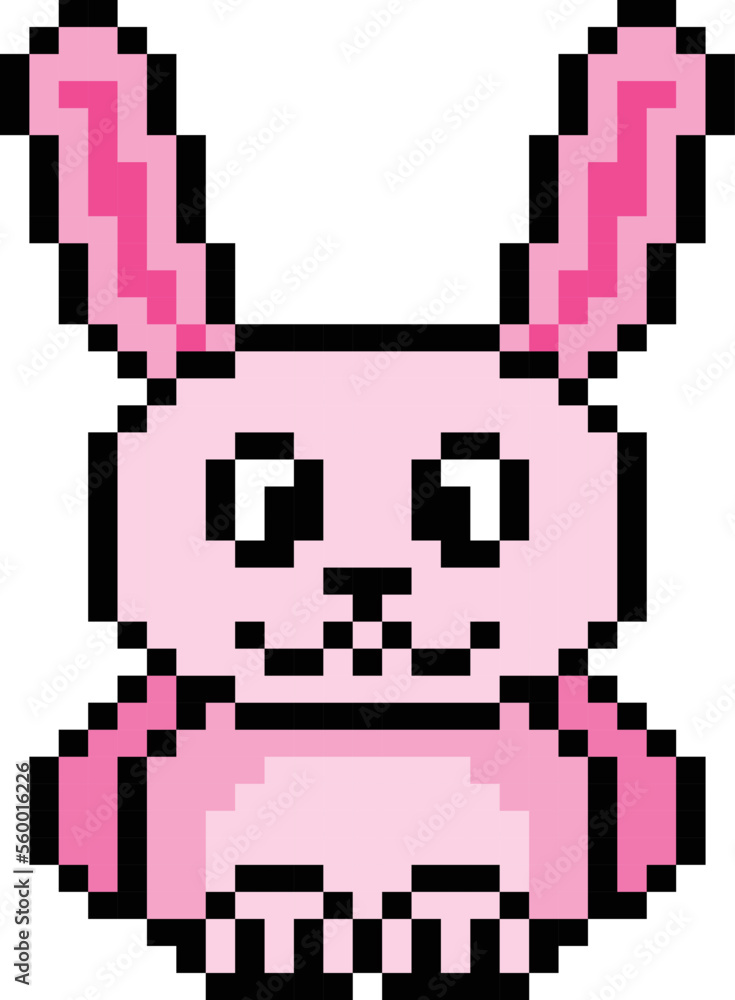 Rabbit Pixel Art Pixel Art Lego Art Art