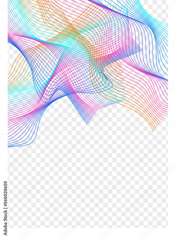 Bright Soundwave Background Transparent Vector. Amplitude Poster ...