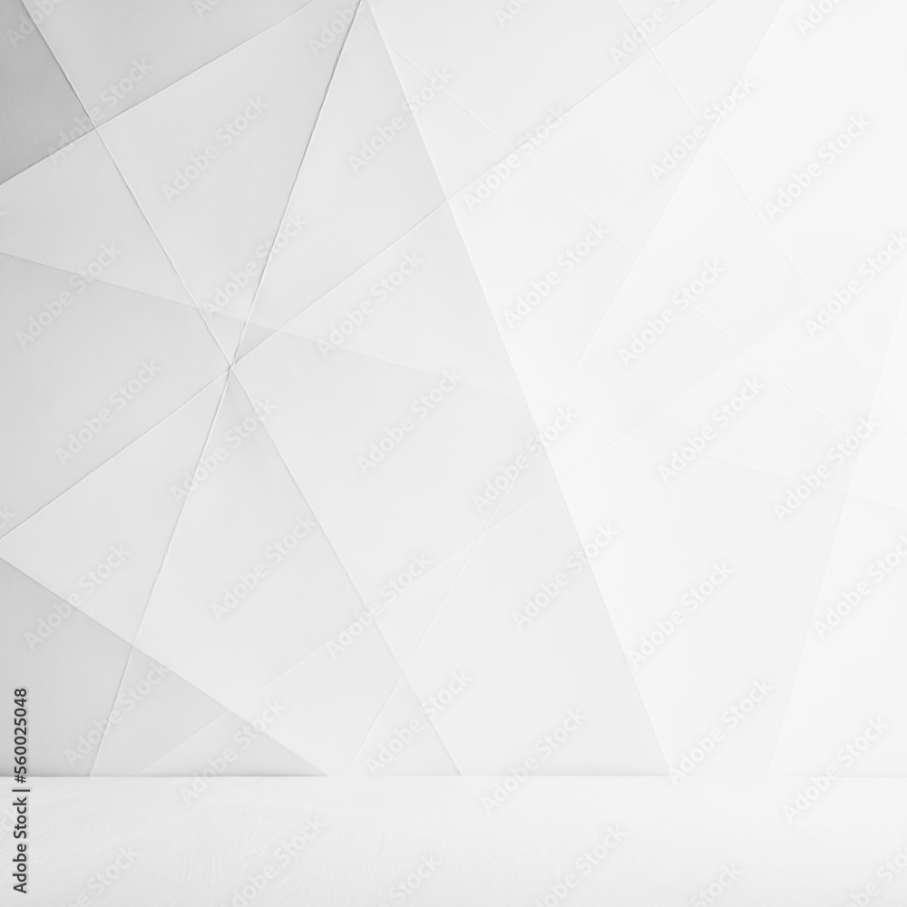 White abstract geometric background as scene with crossed lines ...
