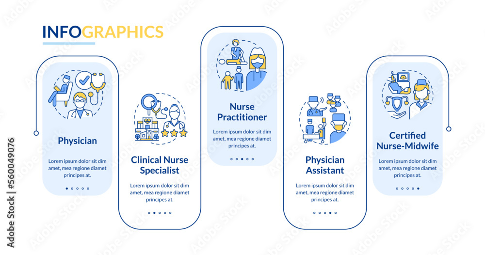 Chronic care management providers blue rectangle infographic template ...