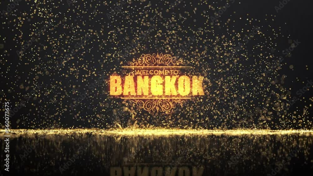 Welcome to Bangkok logo animation video, Welcome to Bangkok City ...
