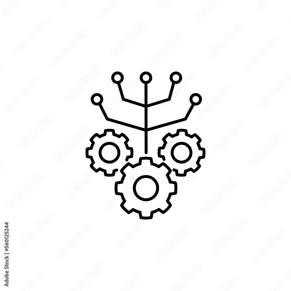 Function settings icon vector set. editable illustration sign ...