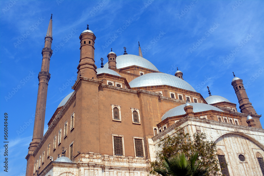The great mosque of Muhammad Ali Pasha or Alabaster mosque in Citadel ...