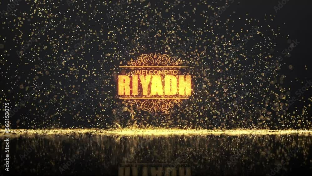 Welcome to Riyadh logo animation video, Welcome to Riyadh City monogram ...