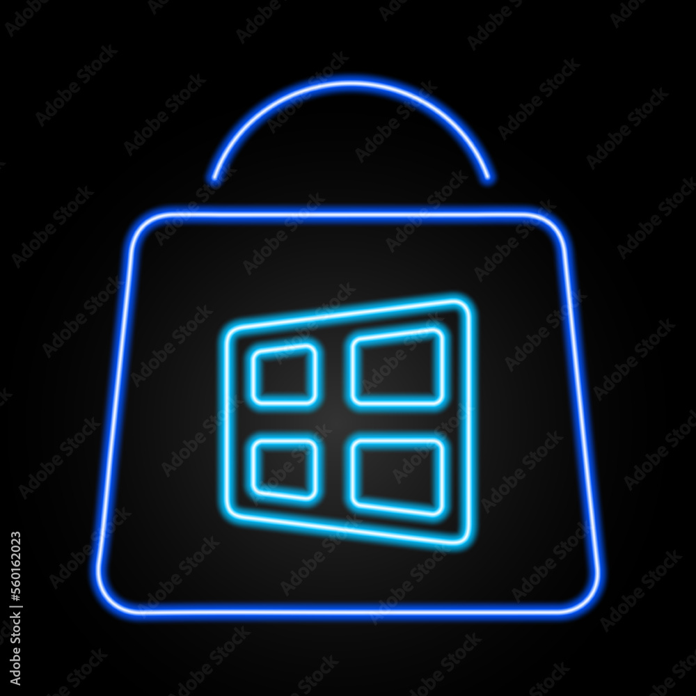 internet shop neon sign, modern glowing banner design, colorful modern ...