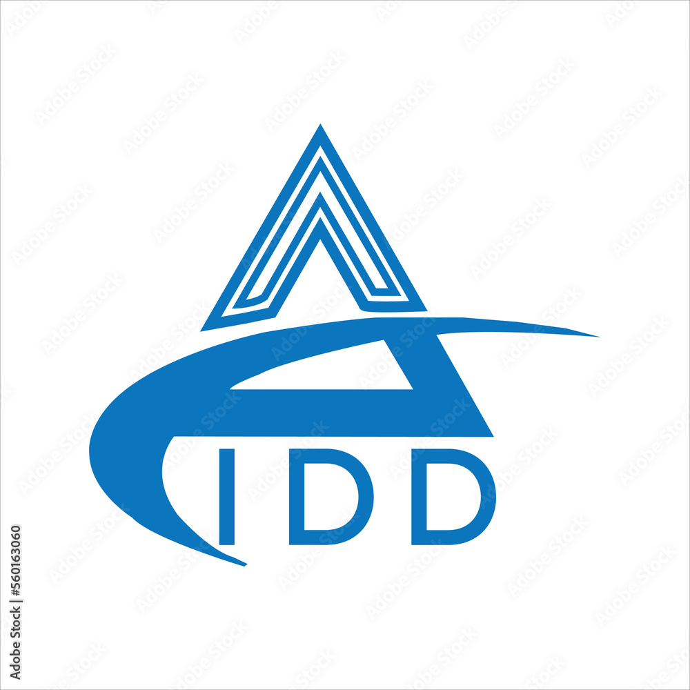 IDD letter logo. IDD blue image on white background. IDD Monogram logo ...