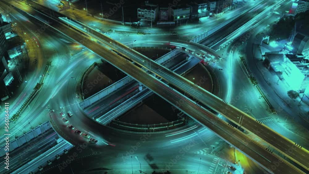 Vidéo Stock Traffic an important infrastructure, financial technology ...