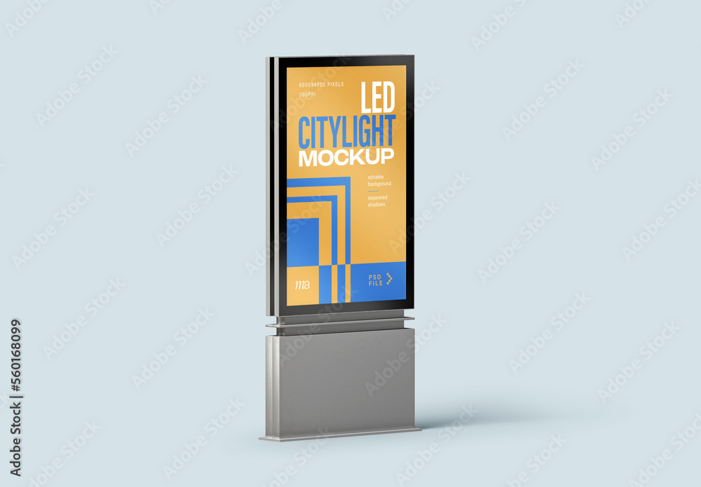 Citylight Poster Mockup Stock Template | Adobe Stock