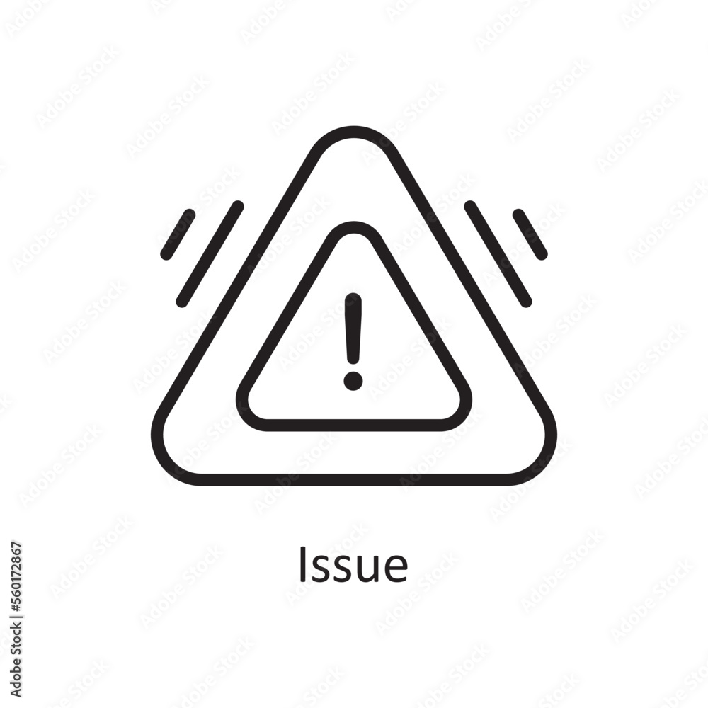 Issue Vector Outline Icon Design illustration. Product Management ...