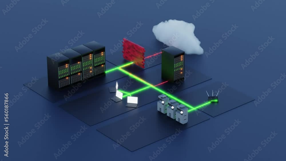 segmentation of the computer network into segments and vlans ...