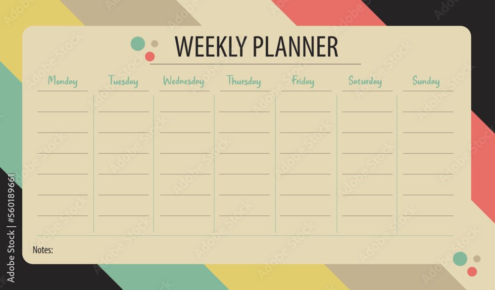 This illustrated weekly planner is for all people who love to make ...