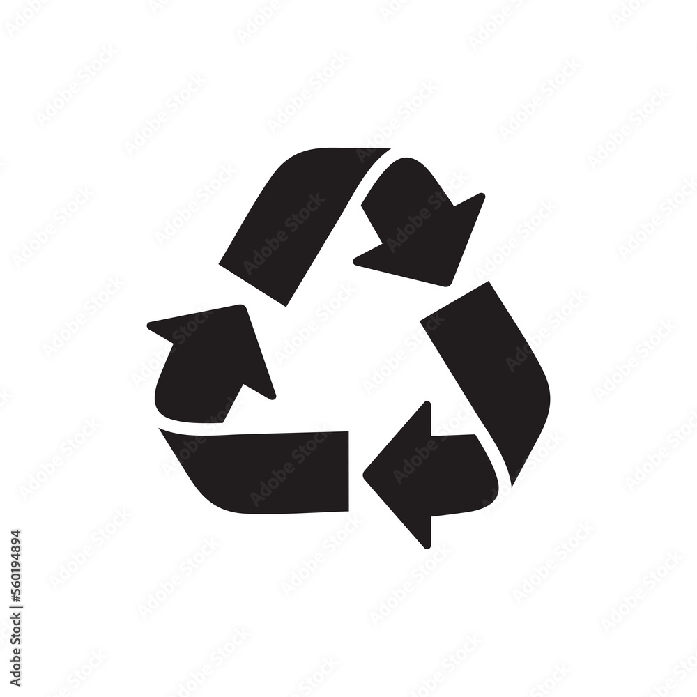 Recycle icon. Reusing symbol. Recycle sign Transparent background ...