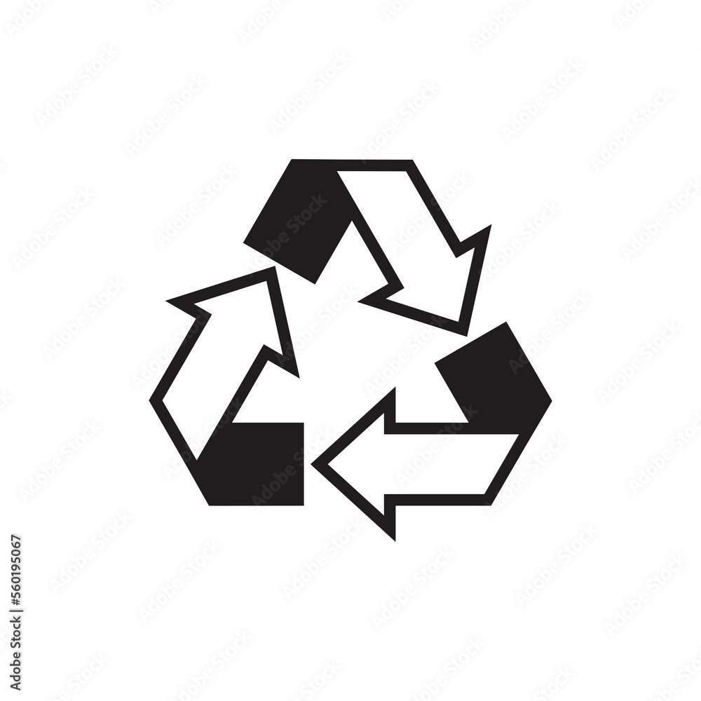 Recycle icon. Reusing symbol. Recycle sign Transparent background ...