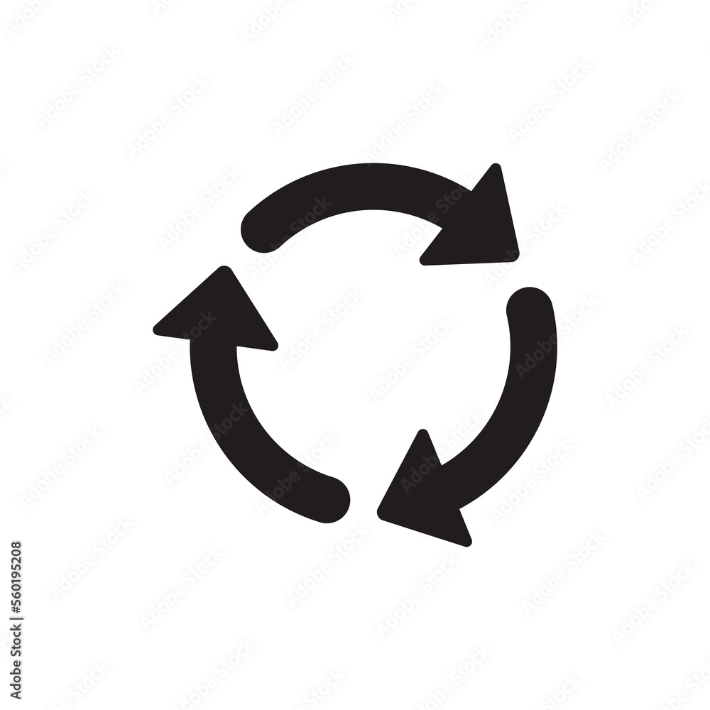 Recycle icon. Reusing symbol. Recycle sign Transparent background ...