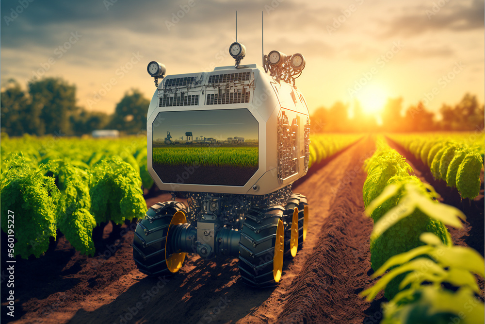 Futuristic farming automation using advanced machines with robotic arm ...