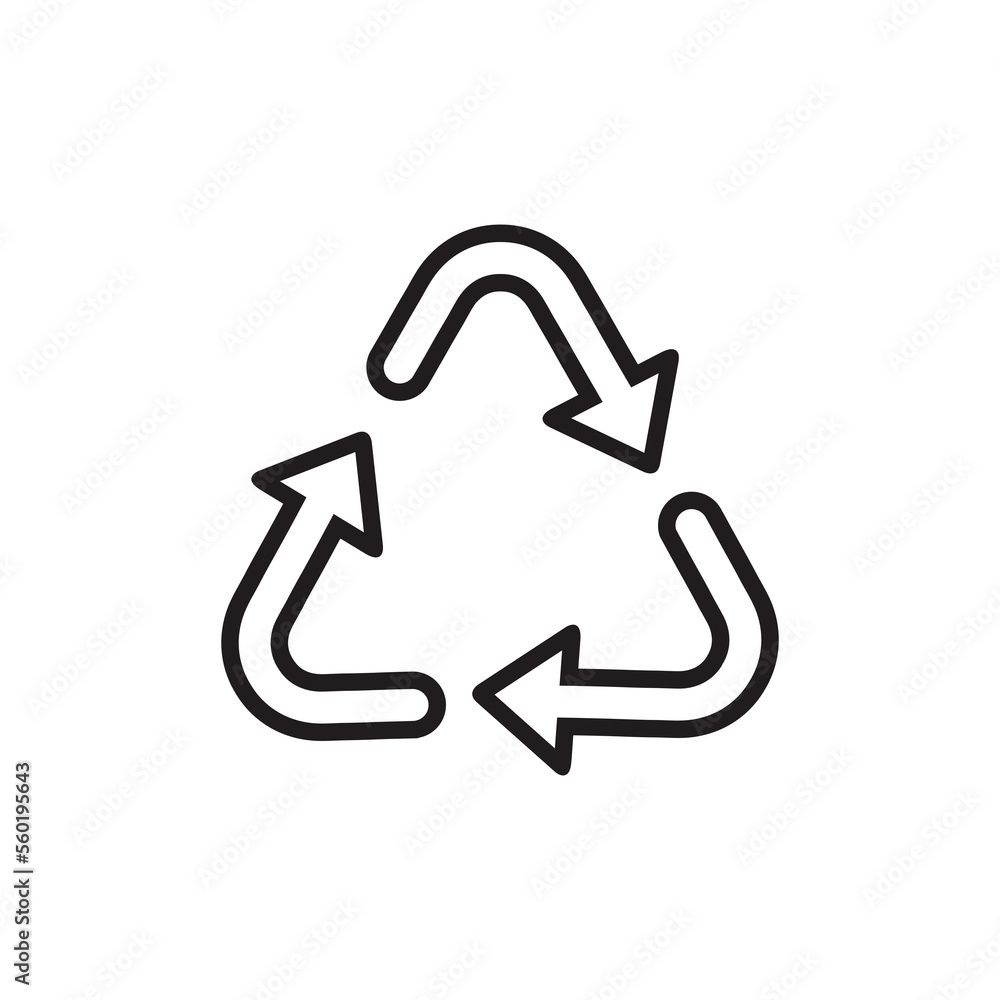 Recycle icon. Reusing symbol. Recycle sign Transparent background ...